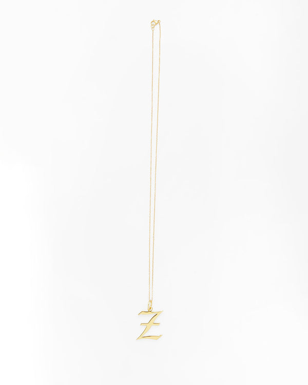 Gold Letter Z Necklace - Reliquia Collective