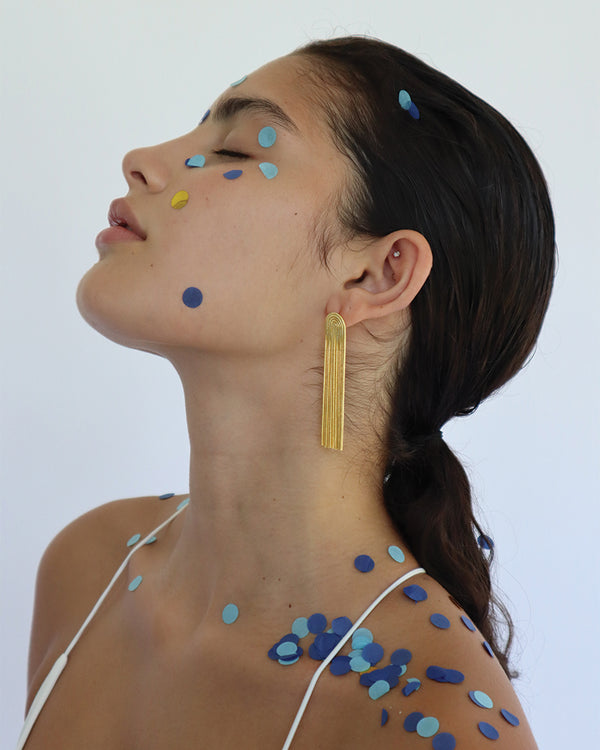 Priya Earrings in Gold - Reliquia Collective